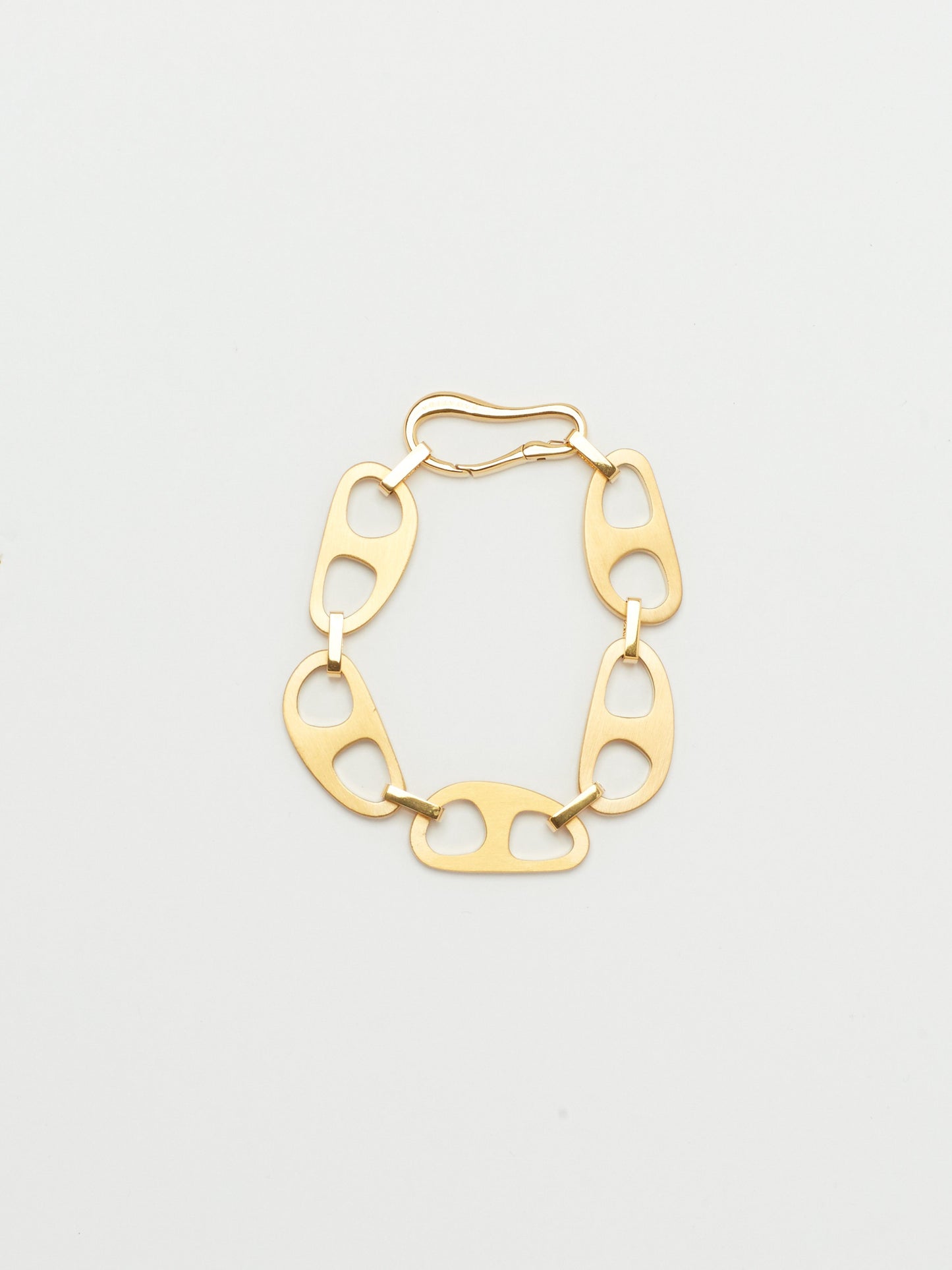 Gold Brushed Tab Bracelet